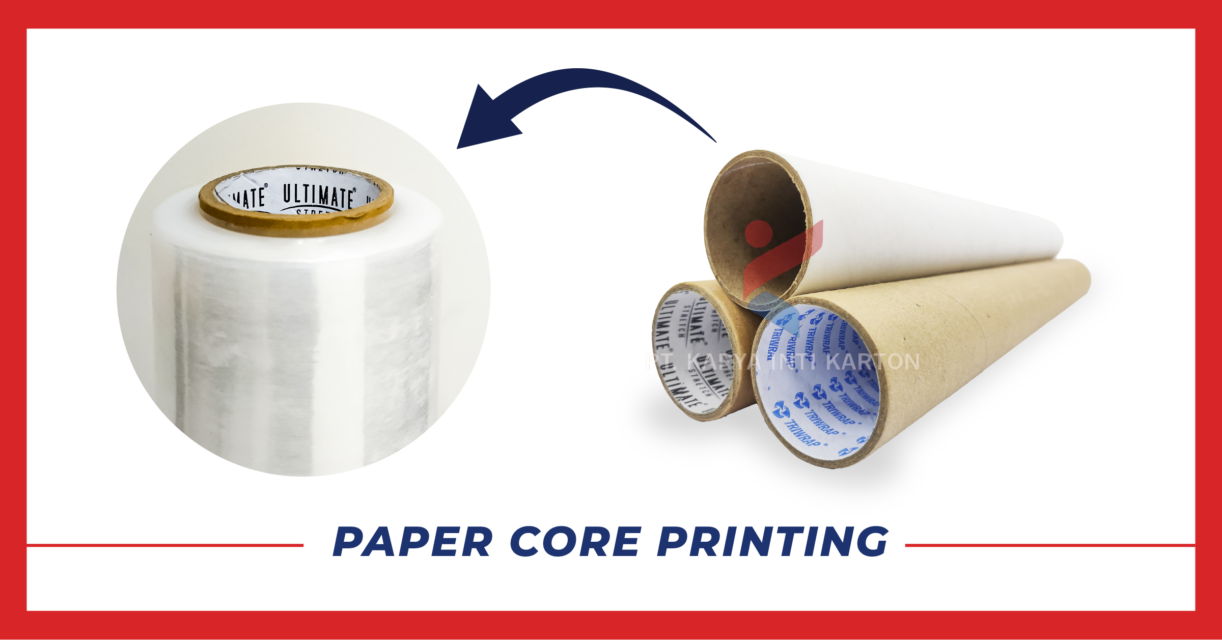 PAPER CORE PRINTING LABEL - PT Karya Inti Karton
